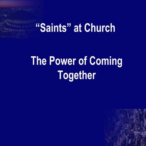 Power of Coming Together | PPT