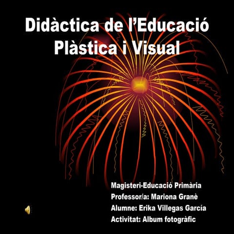 ALBUM FOTOGRÀFIC (Didàctica de l'Educació Plàstica i Visual) | PPT