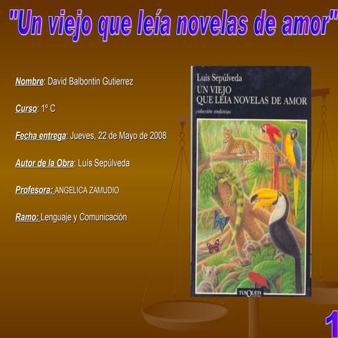 "Un viejo que leia novelas de amor" | PPT