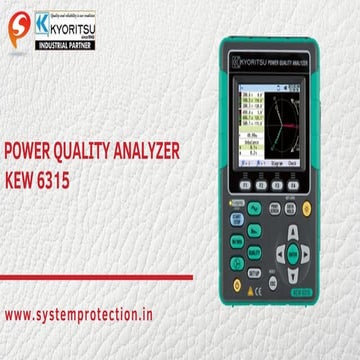 Power Quality Analyzer KEW 6315 | System Protection | PDF