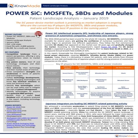 Power GaN patent landscape 2019 flyer | PDF