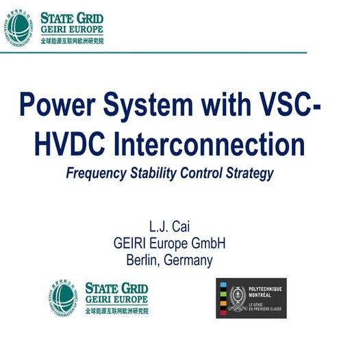 Power System With Vsc Hvdc Interconnection Pdf