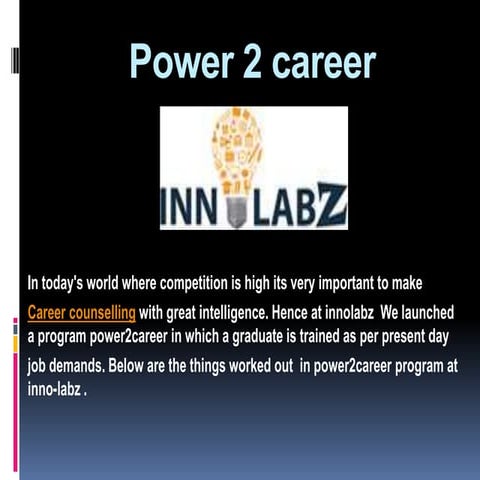 Power2 career Program | PPT