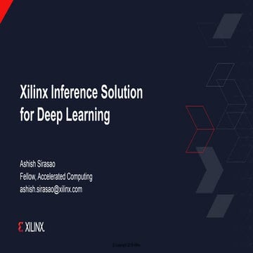 Xilinx Inference Solution For Dl Using Openpower Systems Ppt 
