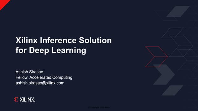 Xilinx Inference Solution For Dl Using Openpower Systems Ppt
