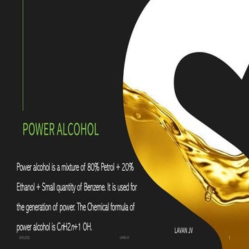 Power alcohol | PDF