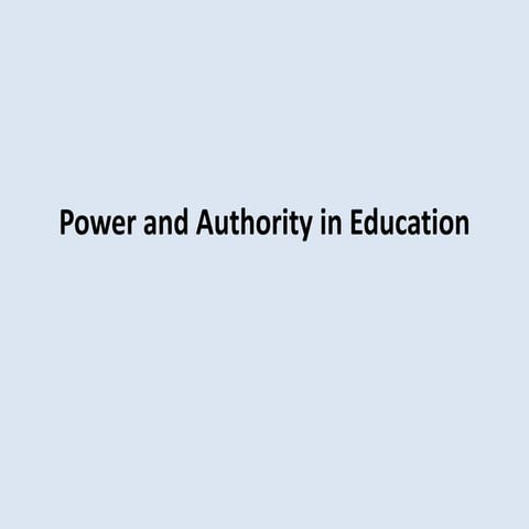 Power and Authority | PPTX