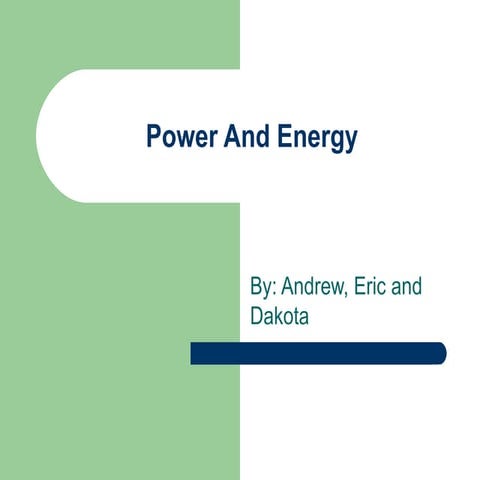 Introduction To Energy And its sources | PPTX