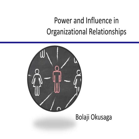 Power and influence in organizational relationships | PPT