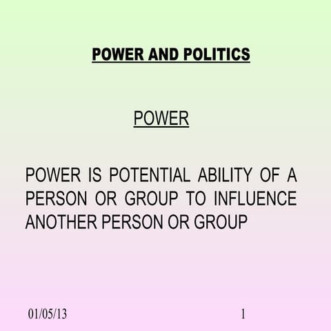 Power and politics | PPT