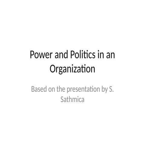 politics and the day to day trading and power of government | PPTX