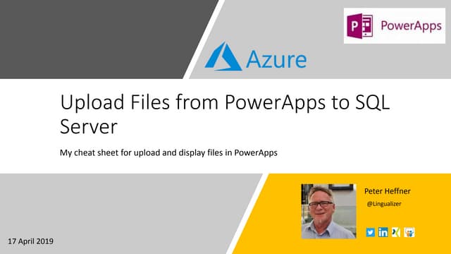 Powerapps And Azure Sql Server Blob Storage Ppt
