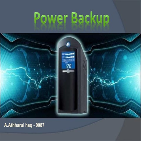 Power backup | PPTX