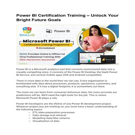 “Unlock the Power of Data with Power BI” | PPTX