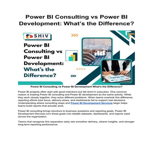 Key Differences: Power BI Consulting & Development | PDF