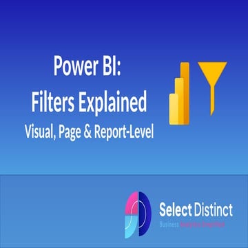 Power BI Filters Explained: Visual, Page & Report-Level | PPTX