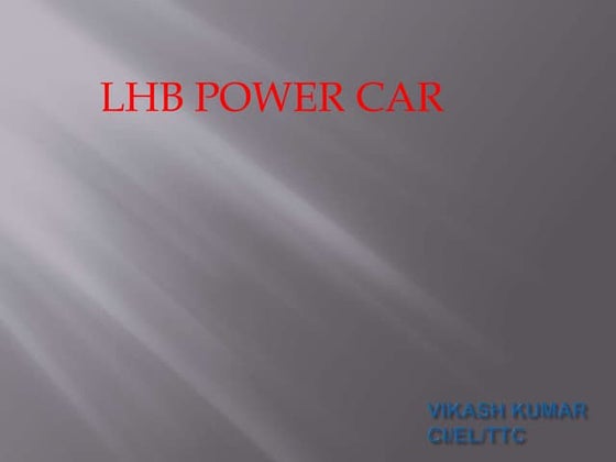 Types of locomotives in indian railways | PPT