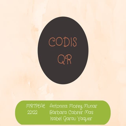 Presentació Codis QR | PPT