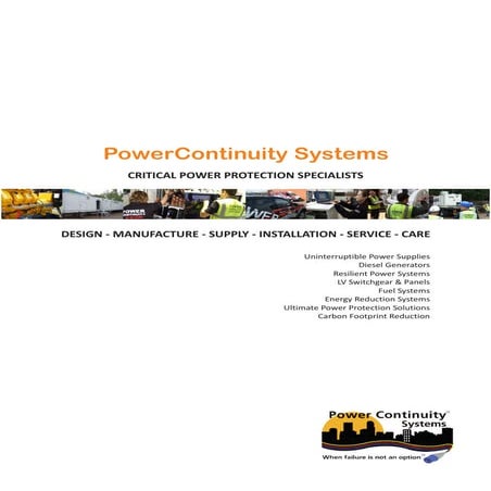 Power Continuity company brochure | PDF