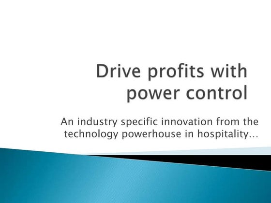 Hotel power control saving system | PPT