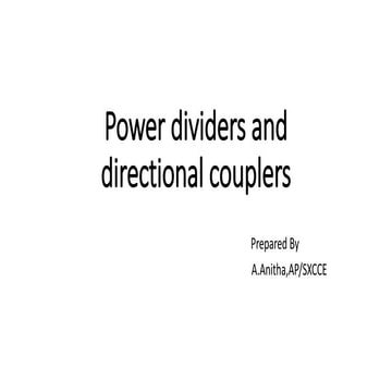 power dividers and directional couplers.pptx