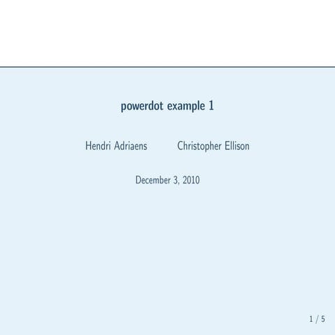 Powerdot LaTeX | PPT
