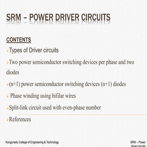 Power driver circuits | PPTX | Technology & Computing