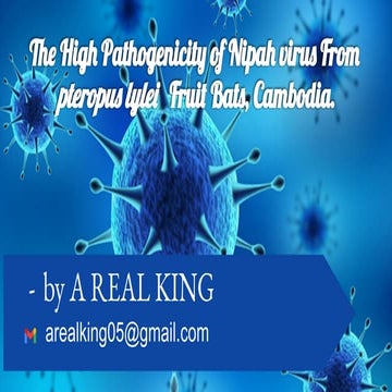 Nipah virus ppt | PPTX