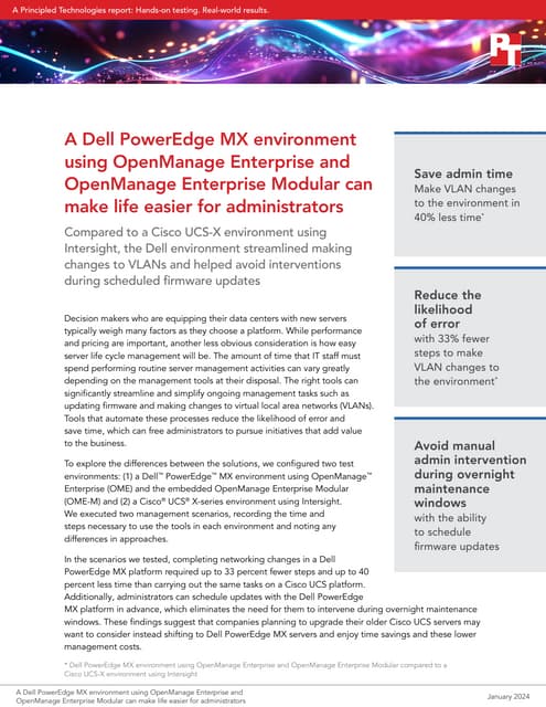 Dell OME advanced features deliver faster power monitoring capabilities ...