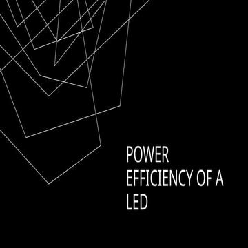 Power efficiency of a led device calculation.pptx