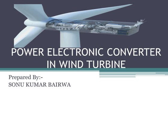 Converter control in wind turbine | PPT