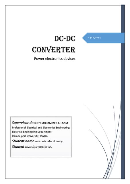 BUCK BOOST CONVERTER | PPTX | Consumer Electronics | Technology & Computing