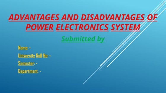 Switched Mode Power Supply (BEEE).pptx | Consumer Electronics ...