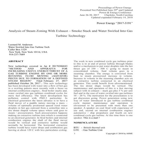 Analysis of Steam Zoning With Exhaust – Smoke Stack and Water Swirled ...