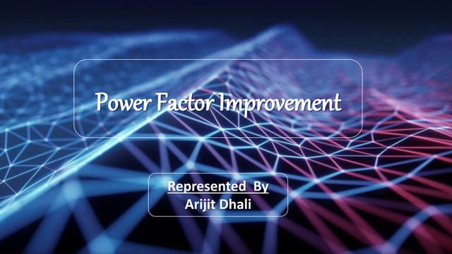 Power factor improvement | PDF