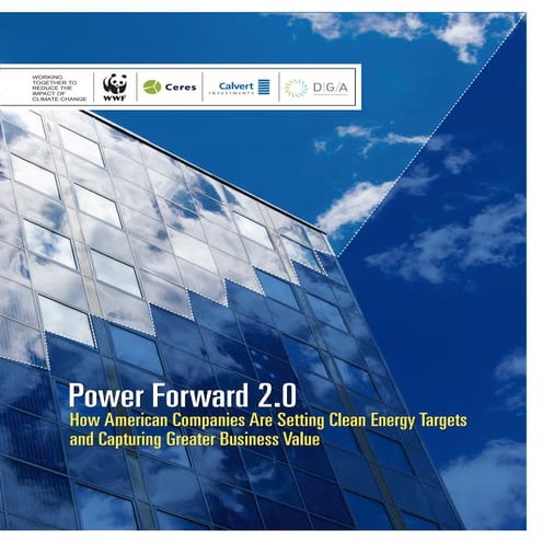 Power Forward 2.0: How American Companies Are Setting Clean Energy ...