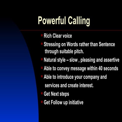 Powerful Calling- Recruiters | PPT | Business | Business and Finance