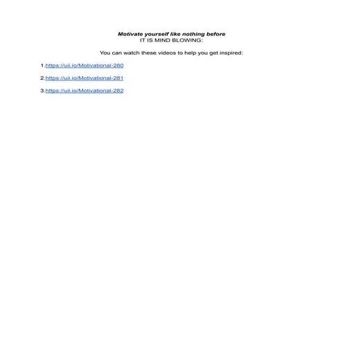 Powerful motivation and inspiration | PDF