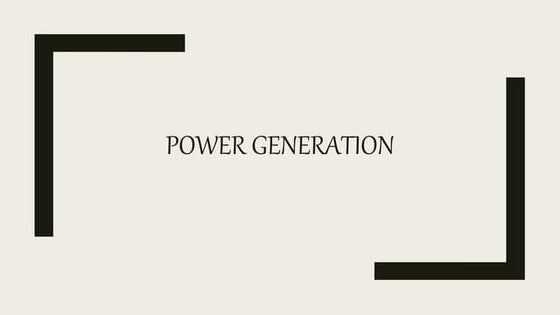 Power generation | PPT