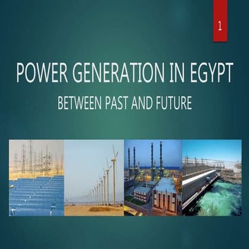 Power generation in egypt | PPTX