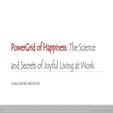 PowerGrid of Happiness - The Science and Secrets of Joyful Living at ...