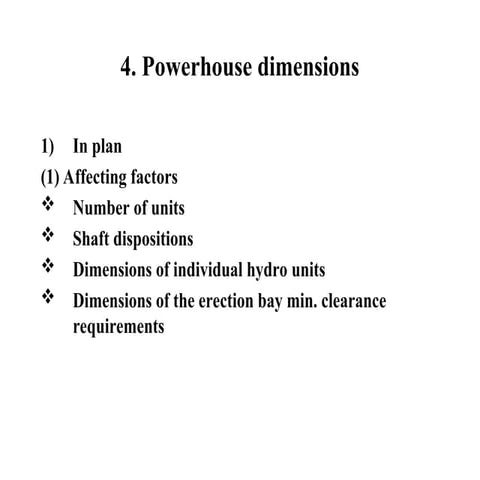 POWER HOUSE planning Powerhouse dimensions.ppt