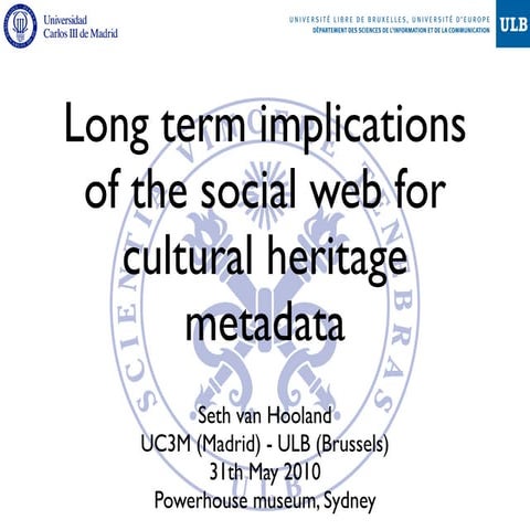 Seth van Hooland | PDF | Technology & Computing