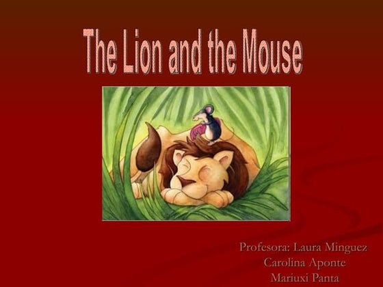 The Lion and The Mouse story | PPT