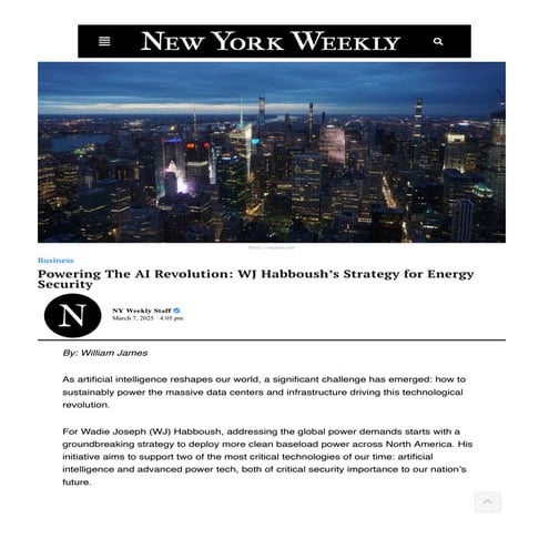 Powering The AI Revolution - Wadie Habboush's Strategy for Energy ...