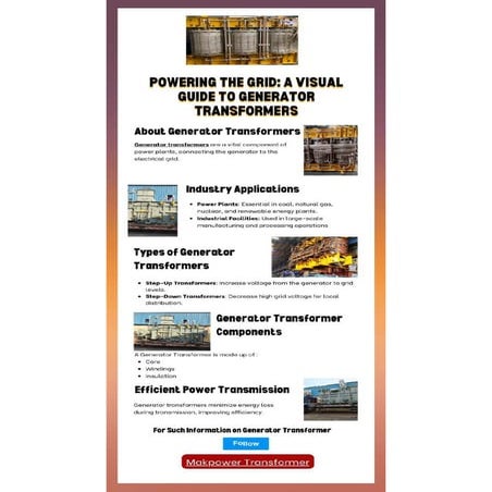 Powering the Grid A Visual Guide to Generator Transformers | PDF