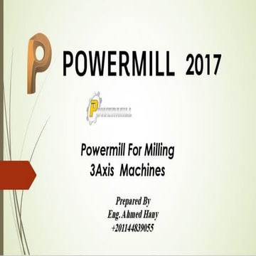 Powermill 2017 بالعربي.pdf كتاب مرجعي لطلبة الهندسة الميكانيكية | PDF