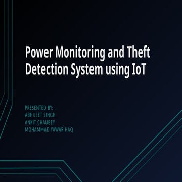 Power Monitoring and Theft Detection System using IoT.pptx