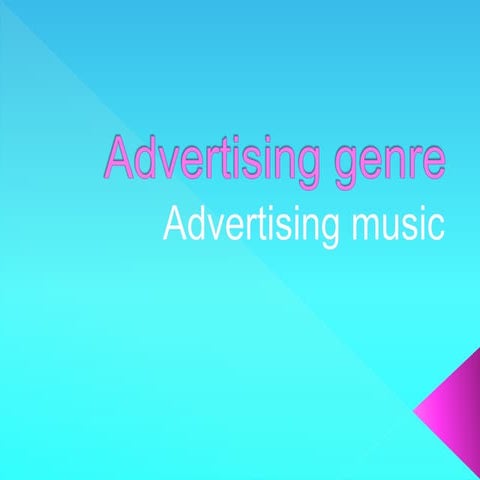 Functions of Music in Advertisements | PPT