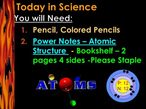 Atomic Structure- Lesson for Grade 7 students | PPTX | Chemistry | Science